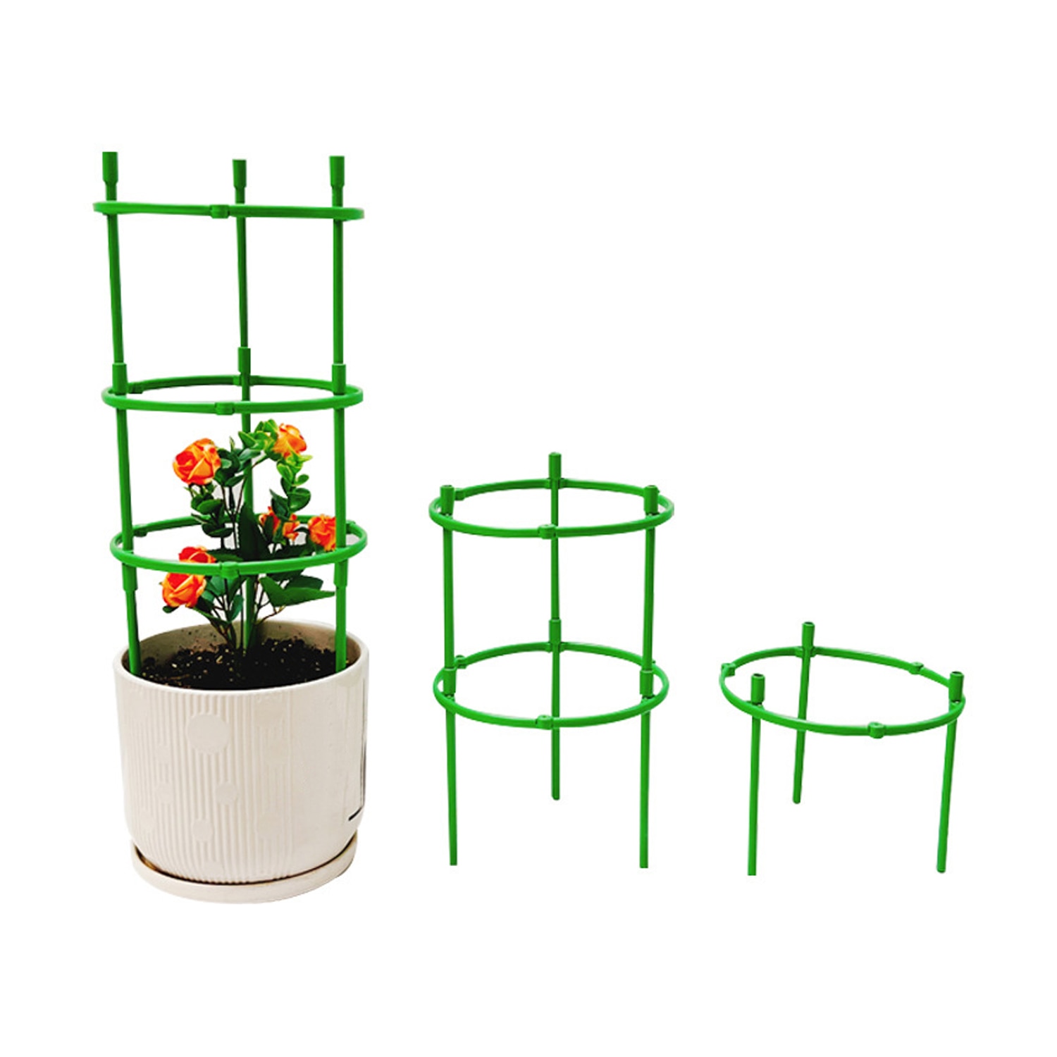 Set 4 bucati suport din plastic LeeXo, pentru cultivarea plantelor ...