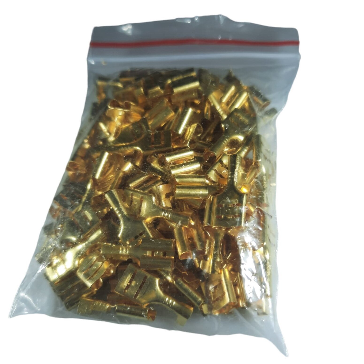 Set 100 bucati papuci auto mama neizolati 6.3mm sectiune fir 1-2.5mm2 ...