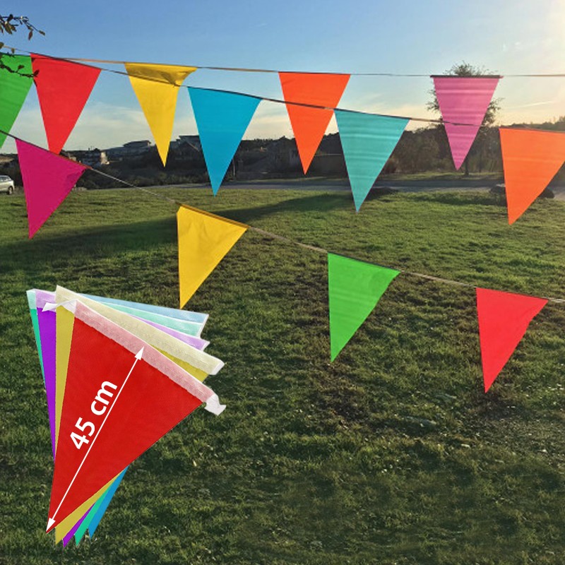 Banner stegulete, PROCART, 48 steaguri multicolore, lungime ghirlanda ...