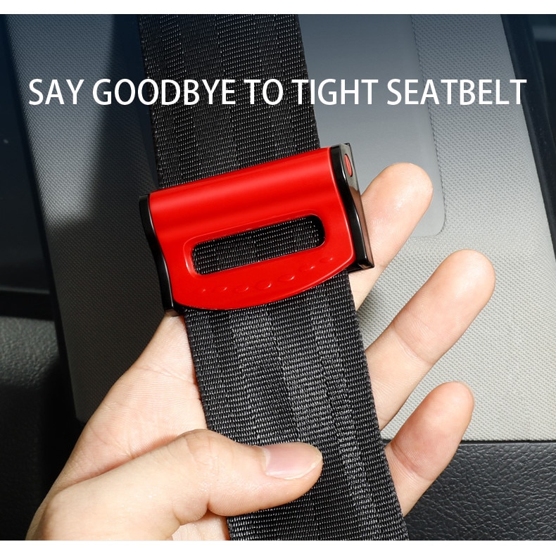 Set 2 x Cleme pentru Fixare Centura de Siguranta, Rosu - eMAG.ro