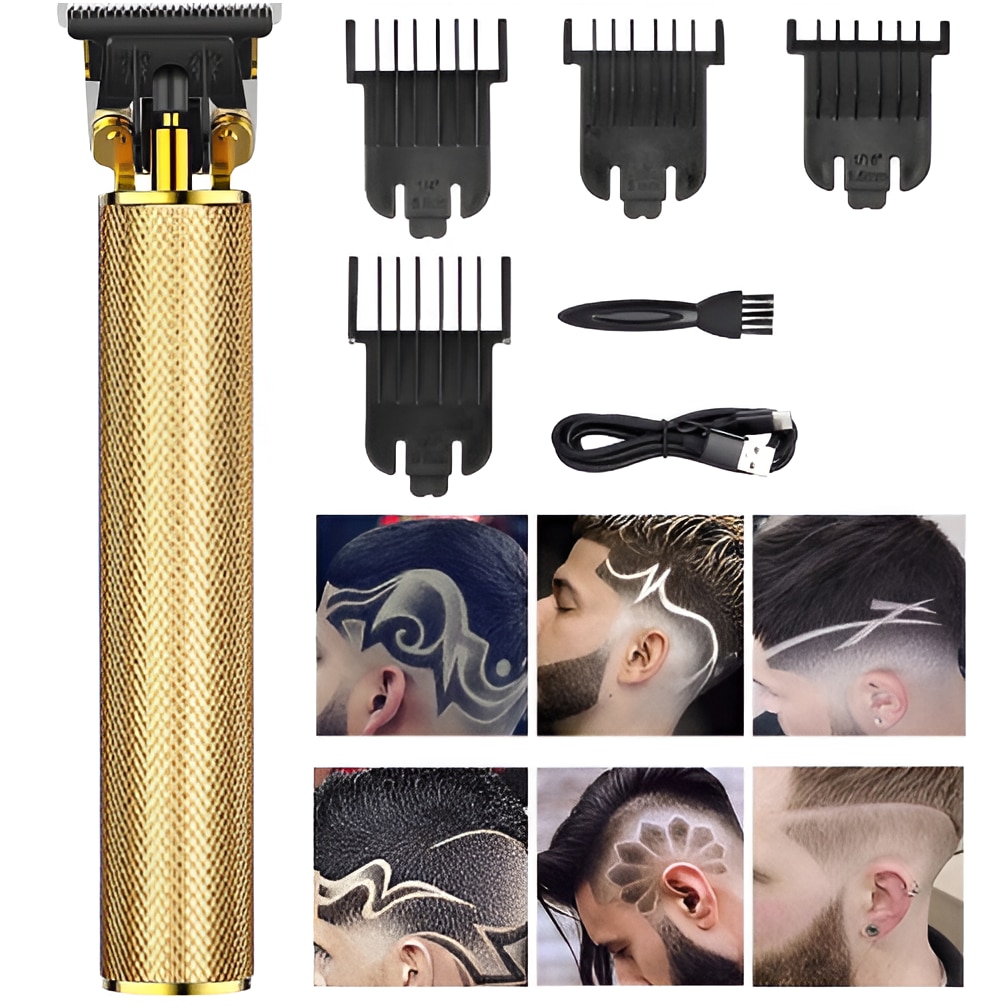 Masina de Tuns Profesionala pentru Barba si Contur, Fara Fir, Cu Lame ...