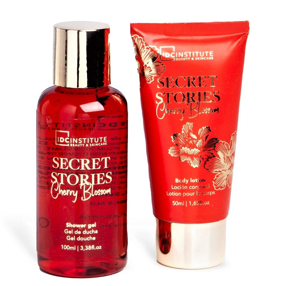 Set gel dus si lotiune corp Secret Stories Cherry Blosom, IDC Institute ...