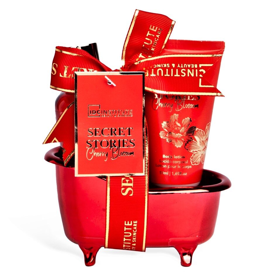 Set gel dus si lotiune corp Secret Stories Cherry Blosom, IDC Institute ...