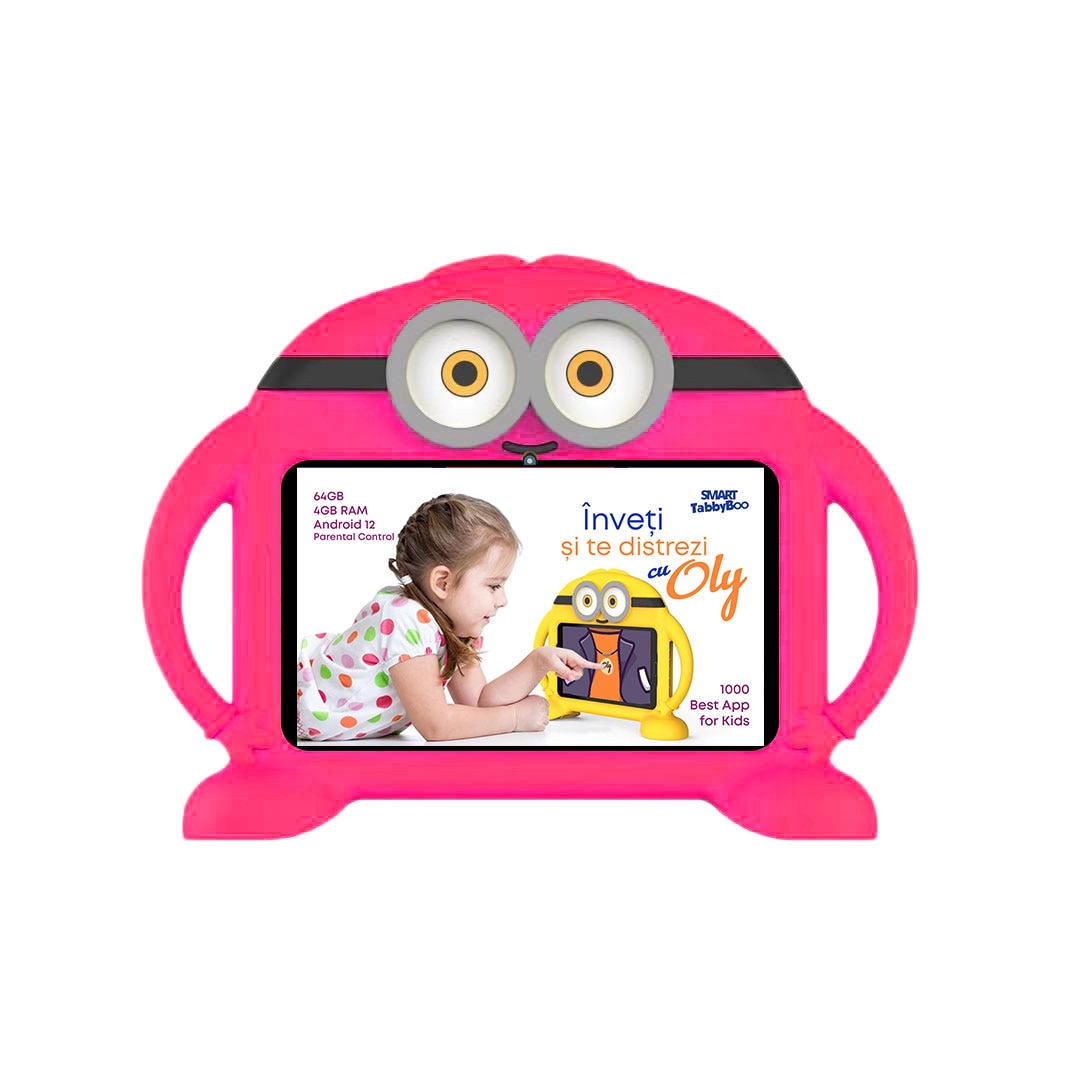 Tableta SMART TabbyBoo Oly Fun, 4GB RAM, 64GB, Android 12 cu control ...