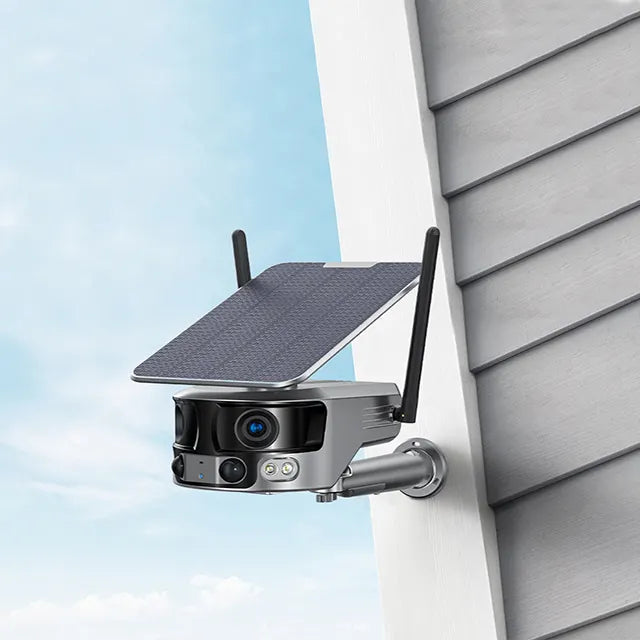 Camera Supraveghere Exterior Wifi Solara Panoramic 4K, 8MP, ZOOM 4X ...