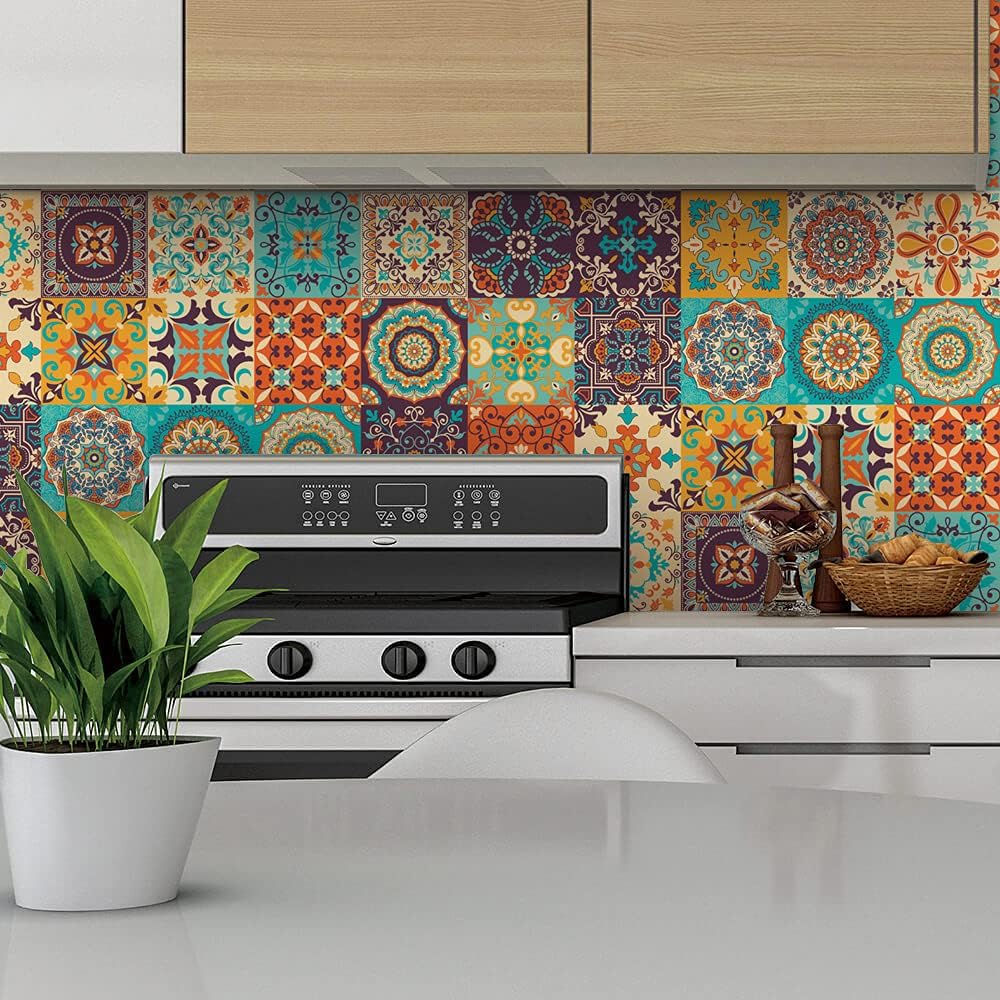 Set 24 sabloane decorative, Sunmostar, Model mandala, 15 x 15 cm, PVC ...