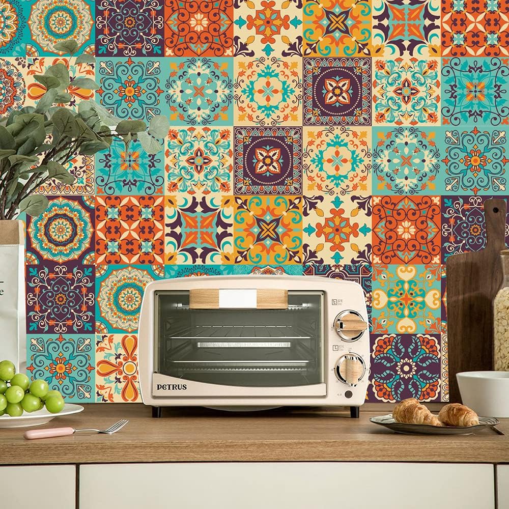 Set 24 sabloane decorative, Sunmostar, Model mandala, 15 x 15 cm, PVC ...