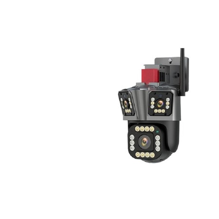 Camera Tripla de Supraveghere Profesionala Wi-Fi, PTZ, TSS-JT3-W, 2k/5K ...