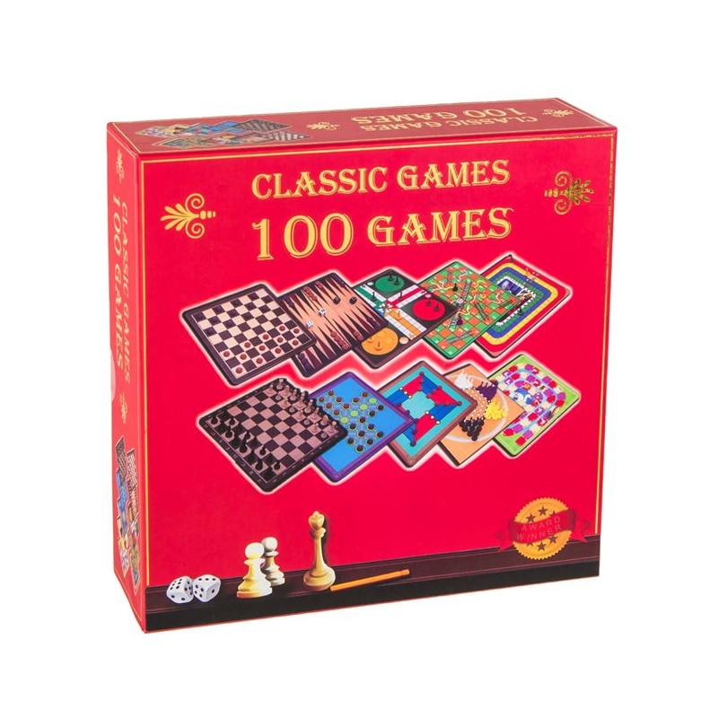 Set jocuri de societate clasice, Sah, Table, Serpi si scari, 5 table cu ...