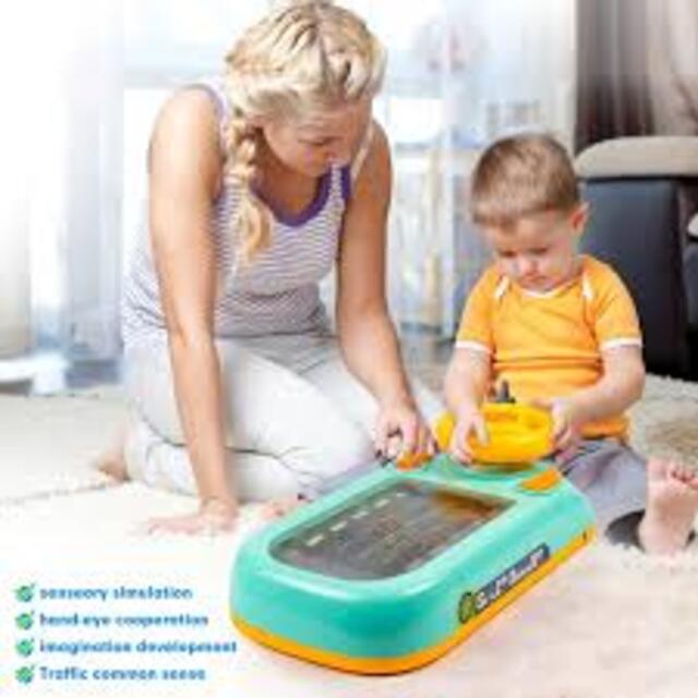 Joc simulator cu volan pentru copii - eMAG.ro