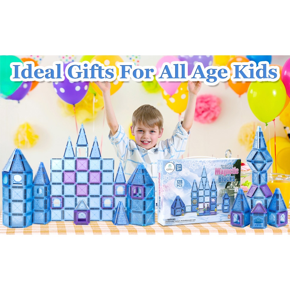 Giftry 3D mágneses csempekészlet, STEM oktatási játékok, építőipari ...