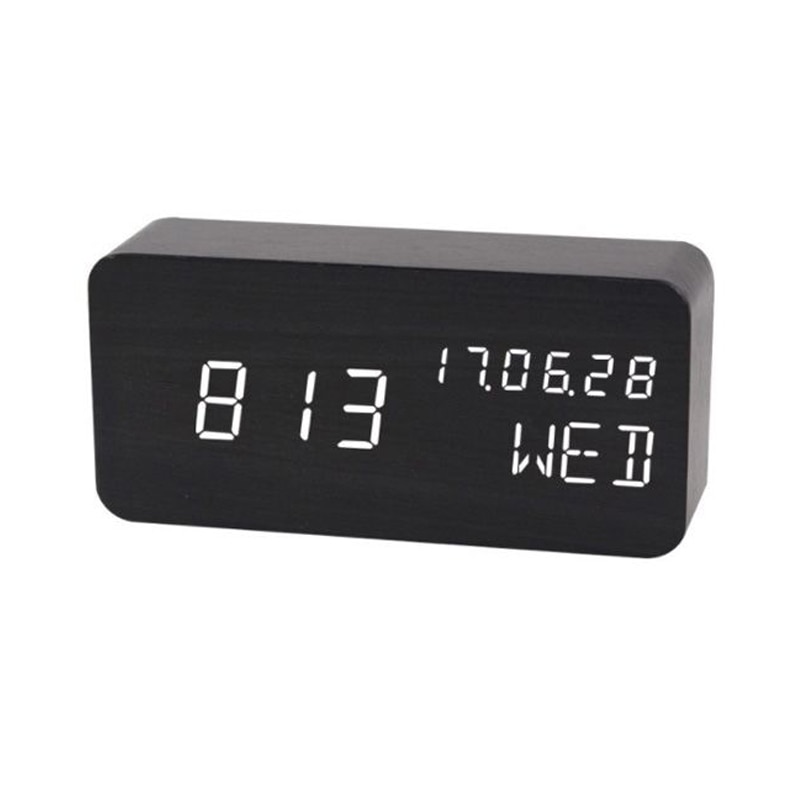 Ceas digital LED, PROCART, ora, data, temperatura, alarma, alimentare ...