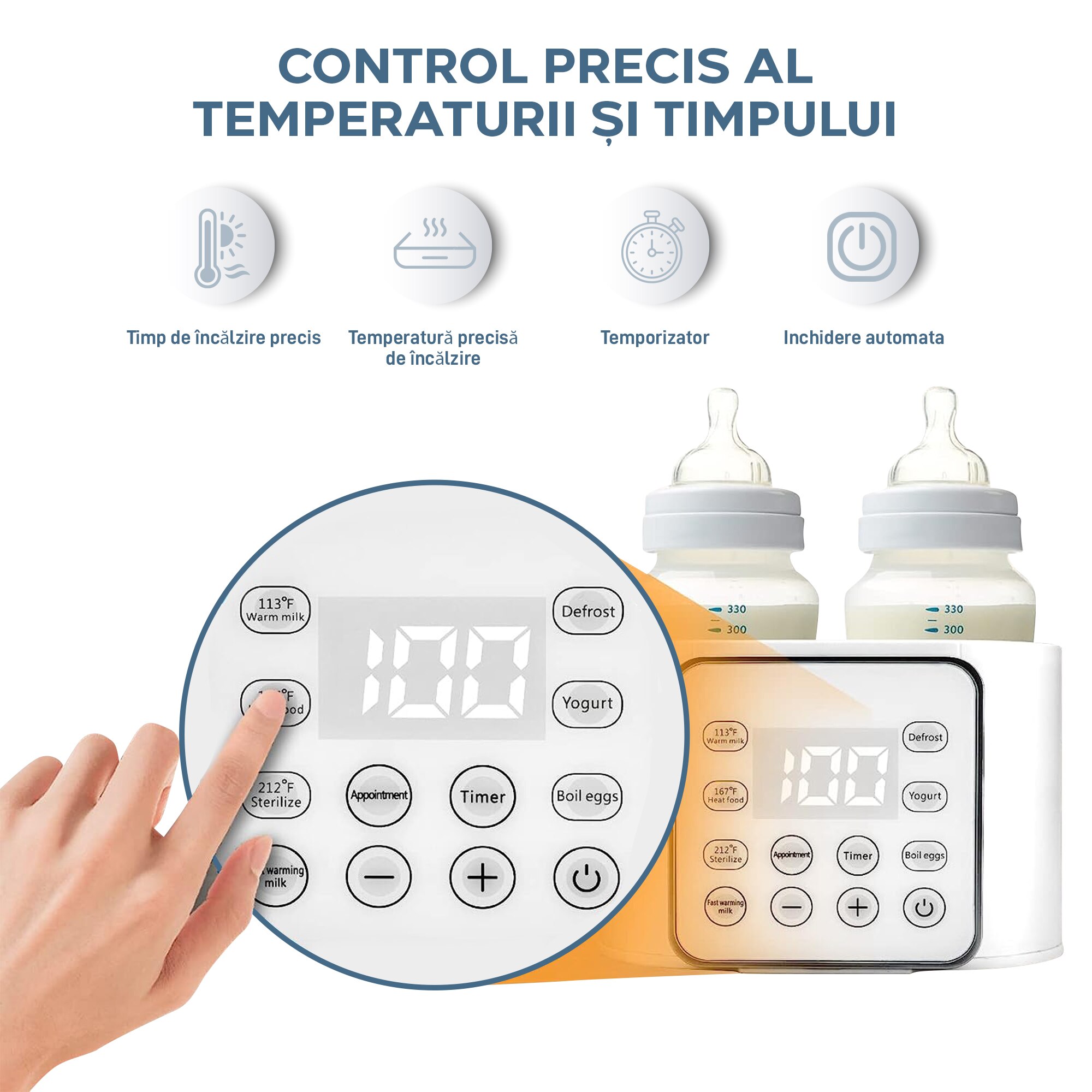 Incalzitor Biberoane Vixev, Sterilizator Multifunctional 12 in 1 ...