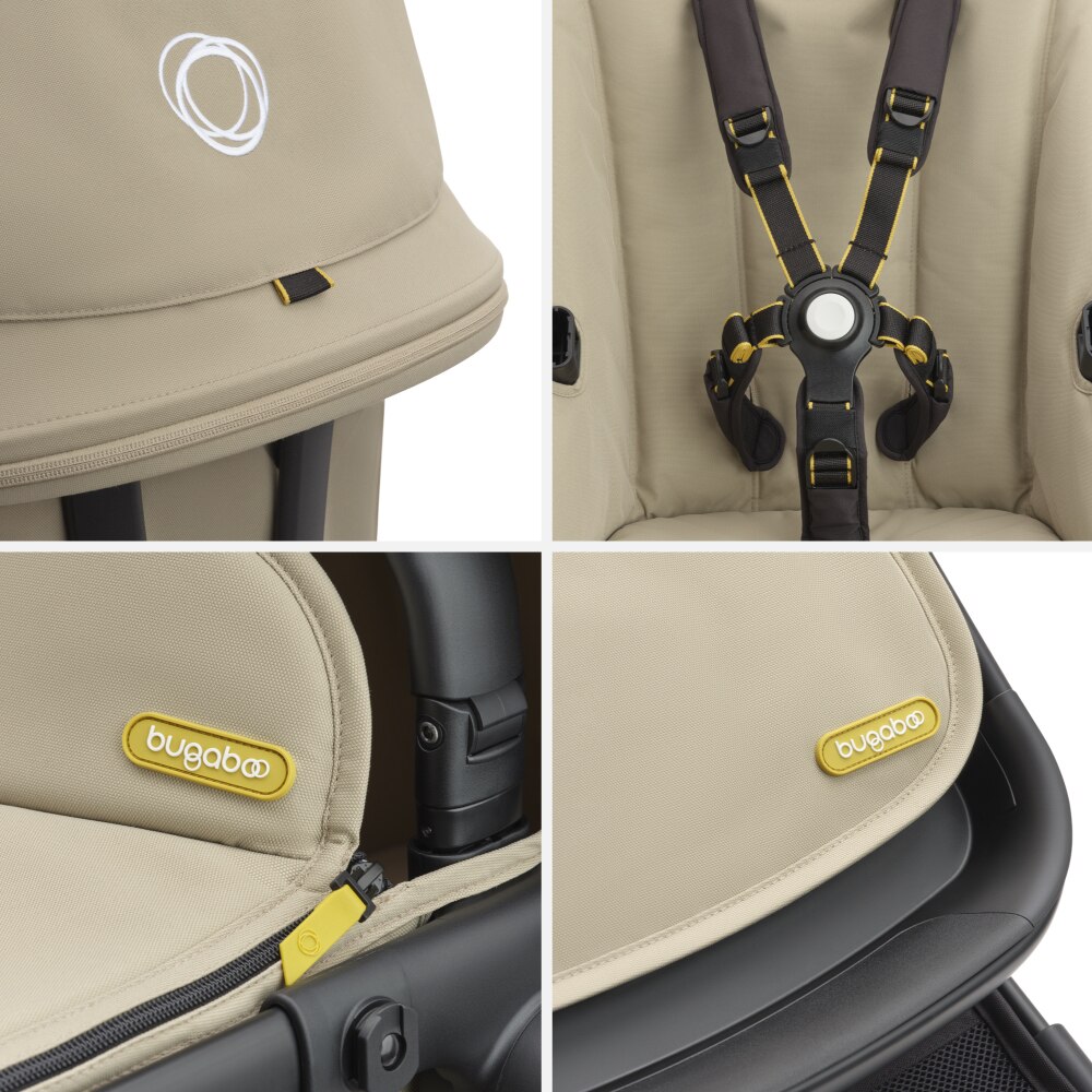 Carucior Bugaboo Fox Cub Black/Desert Beige 2 in 1 - eMAG.ro