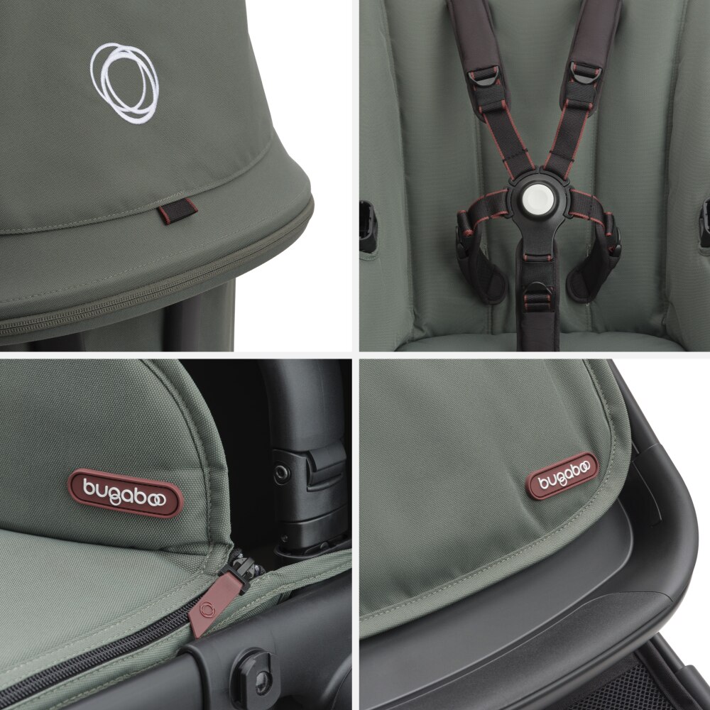 Детска количка 2 в 1 Bugaboo Fox Cub Black/Forest Green - eMAG.bg