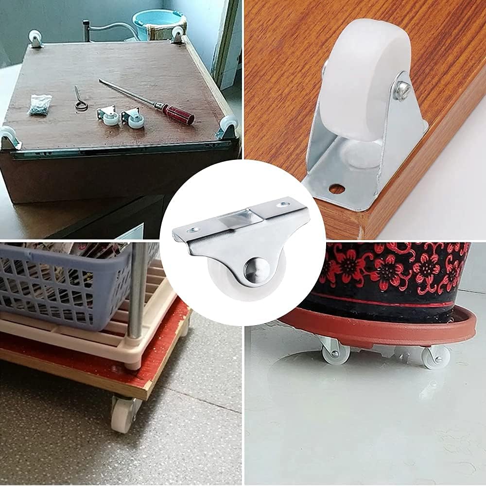 Set 8 rotile mobila, Sunmostar, Metal, Argintiu - eMAG.ro