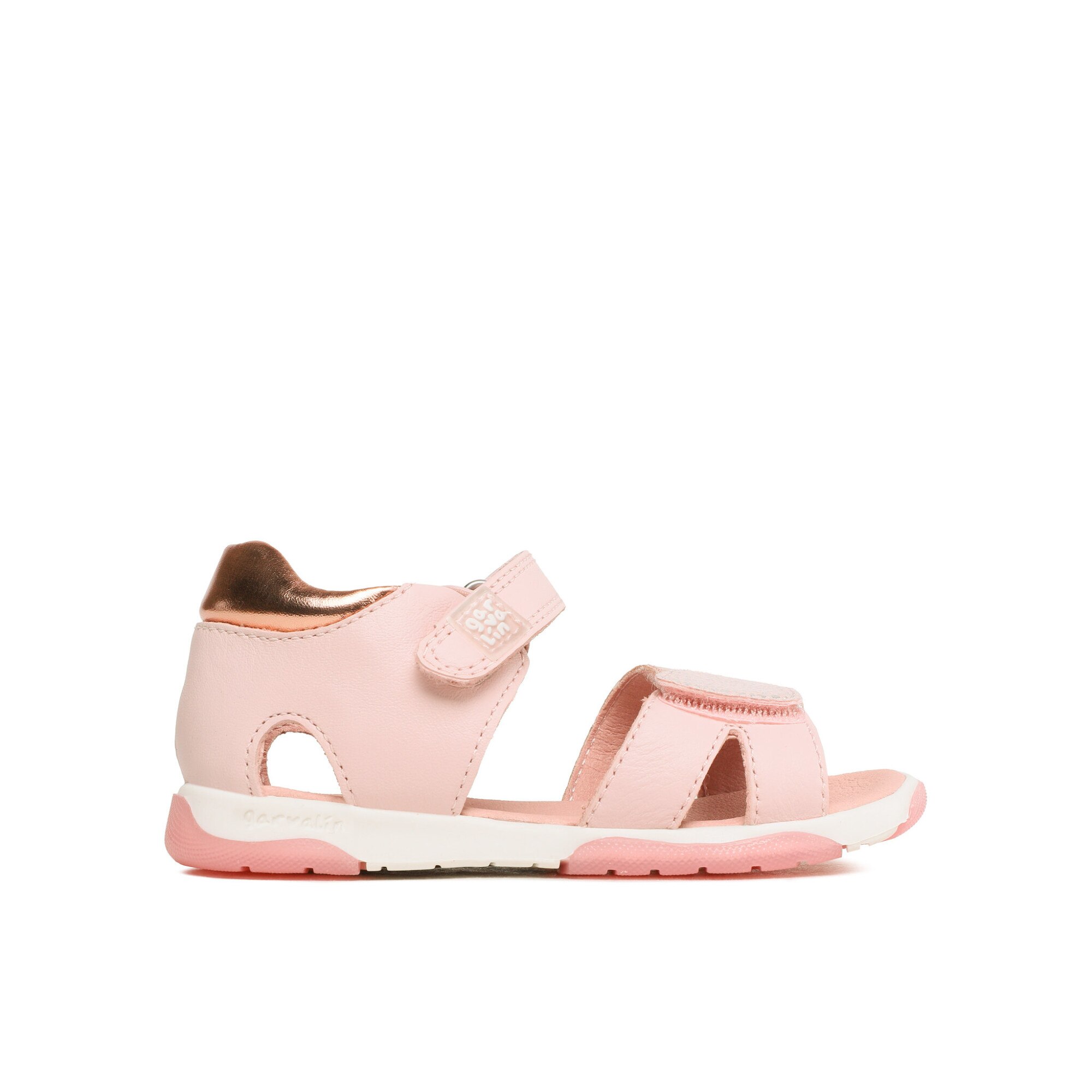 Sandale fete, Garvalin, Piele naturala, roz, 24 EU - eMAG.ro