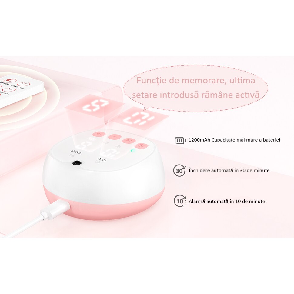 Set 2 Pompe de San Electrice, Saggify™, 12 nivele de masaj, 12 nivele suctiune si 6 nivele ...