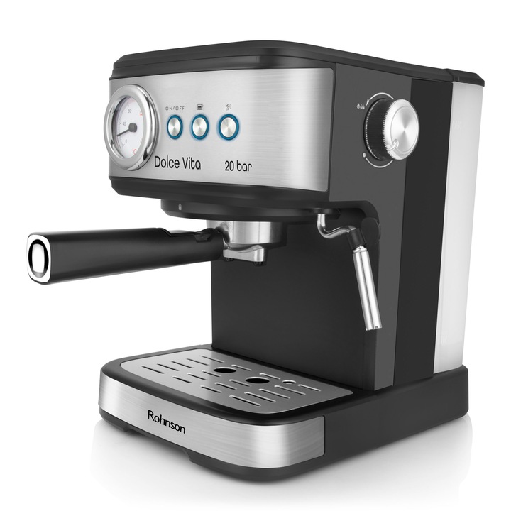 Espressor 20 bari, 1100 W, 1,5 L, Rohnson R98030 Dolce Vita - eMAG.ro
