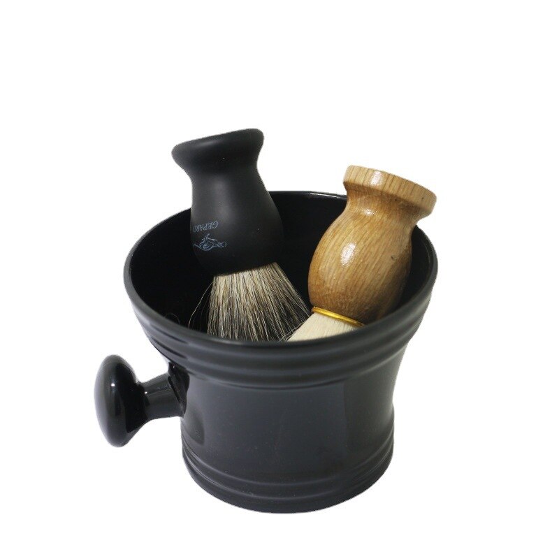 Suport pentru perie de barbierit, SUNMOSTAR, Plastic, Negru - eMAG.ro