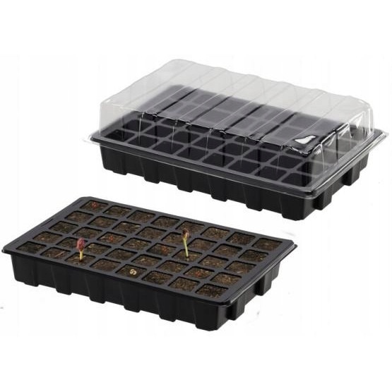 Germinator seminte cu 40 de camere, Kadax, Plastic, 38 x 24 cm, Negru ...
