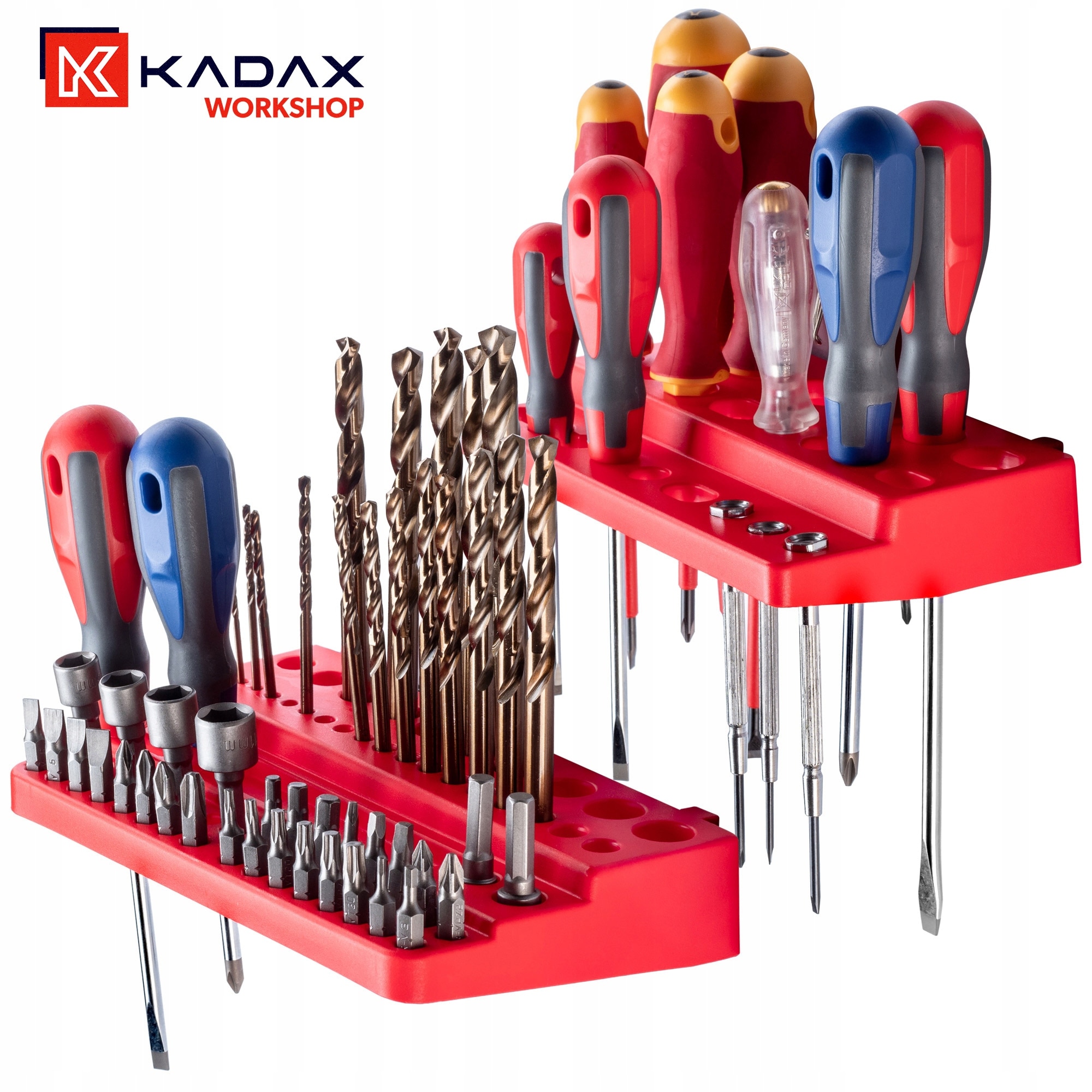 Raft pentru suport de scule, Kadax, plastic, rosu - eMAG.ro