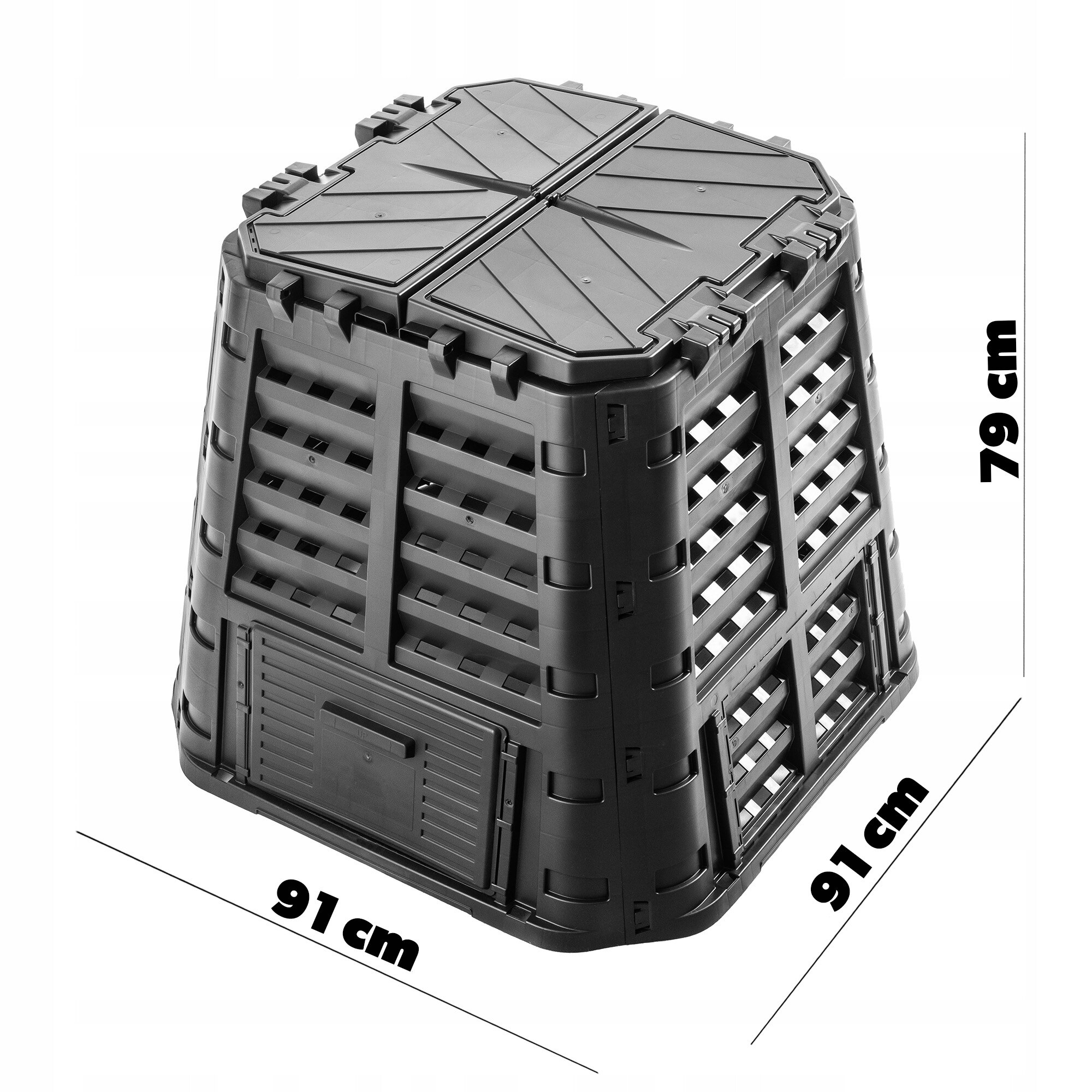 Composter modular pentru gradina, Kadax, 480L, Rezistent la inghet ...