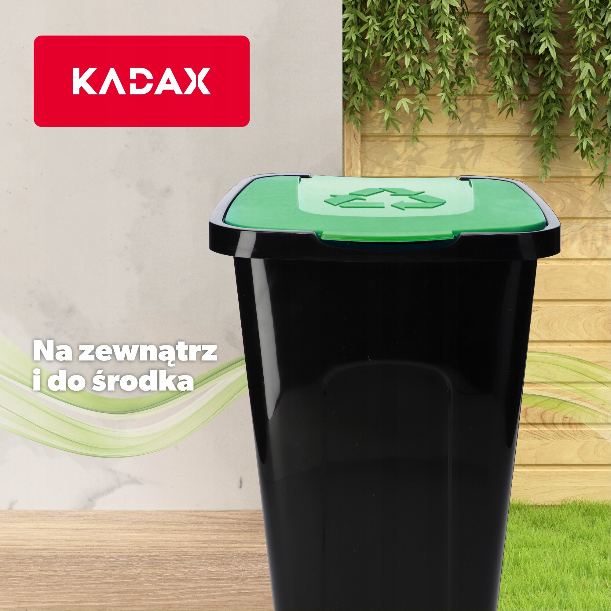 Suport pentru saci de gunoi, Kadax, + cadru de gunoi, plastic/otel ...