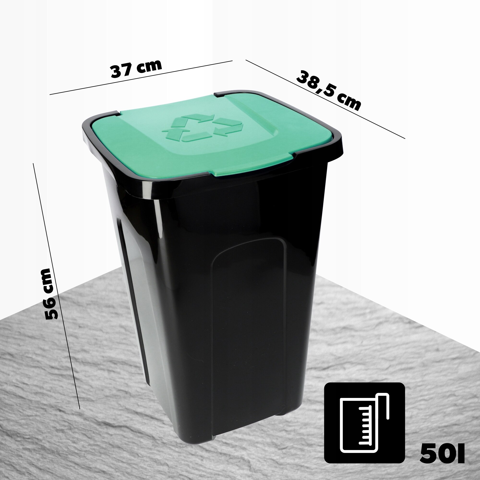 Suport pentru saci de gunoi, Kadax, + cadru de gunoi, plastic/otel ...