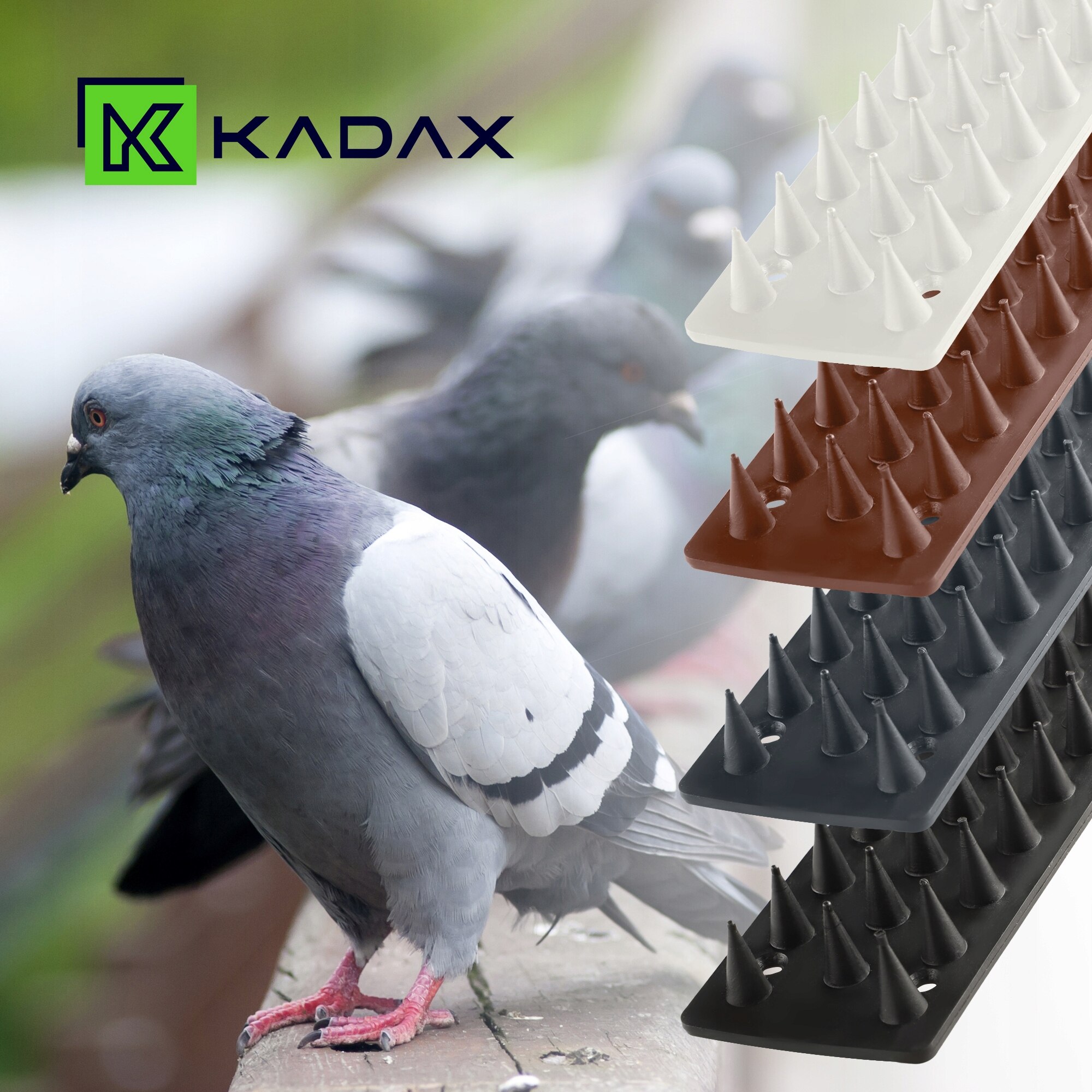 Set 10 tepi pentru pasari/animale, Plastic, Gri, 5 m - eMAG.ro