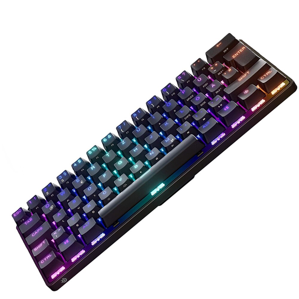 Tastatura gaming SteelSeries Apex 9 Mini, Double Shot PBT Keycaps, RGB ...