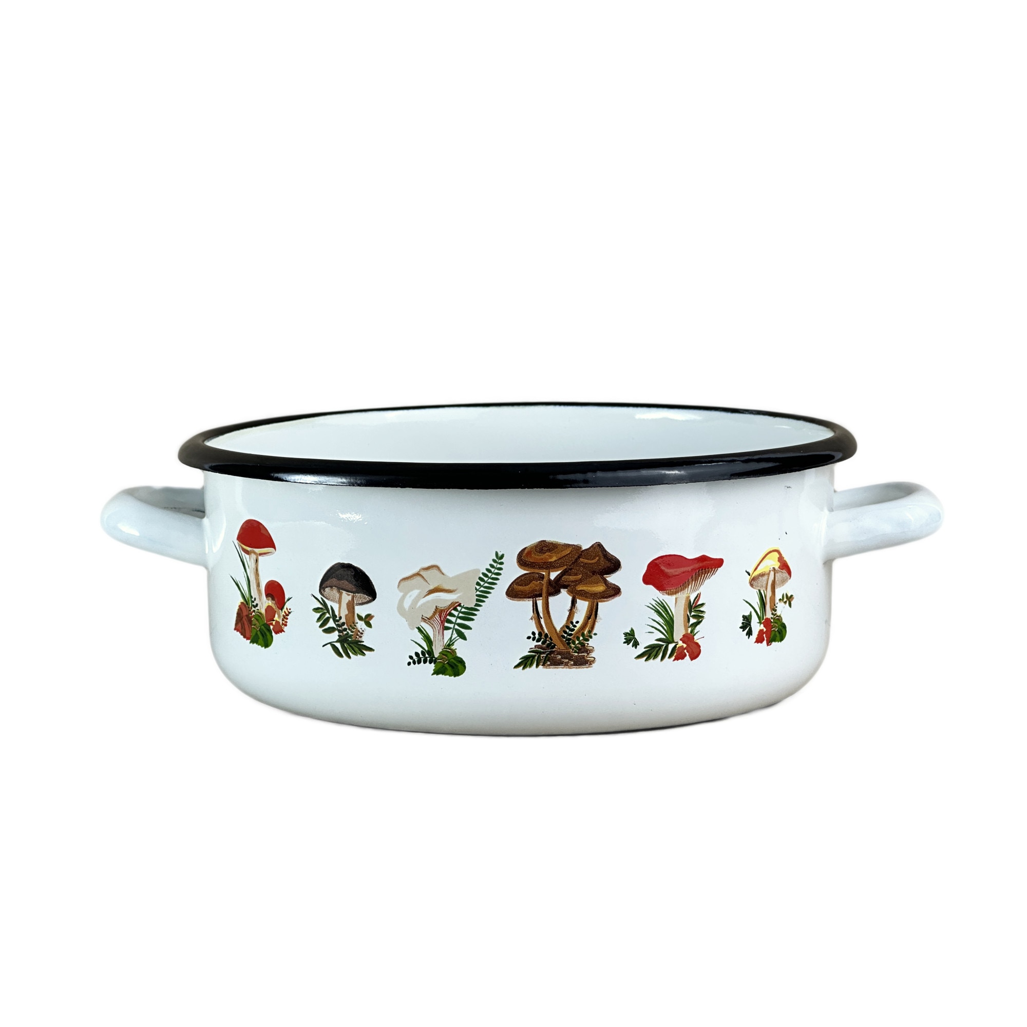 Cratita emailata tip usor 2.5 litri 20 cm diametru cu decor - eMAG.ro