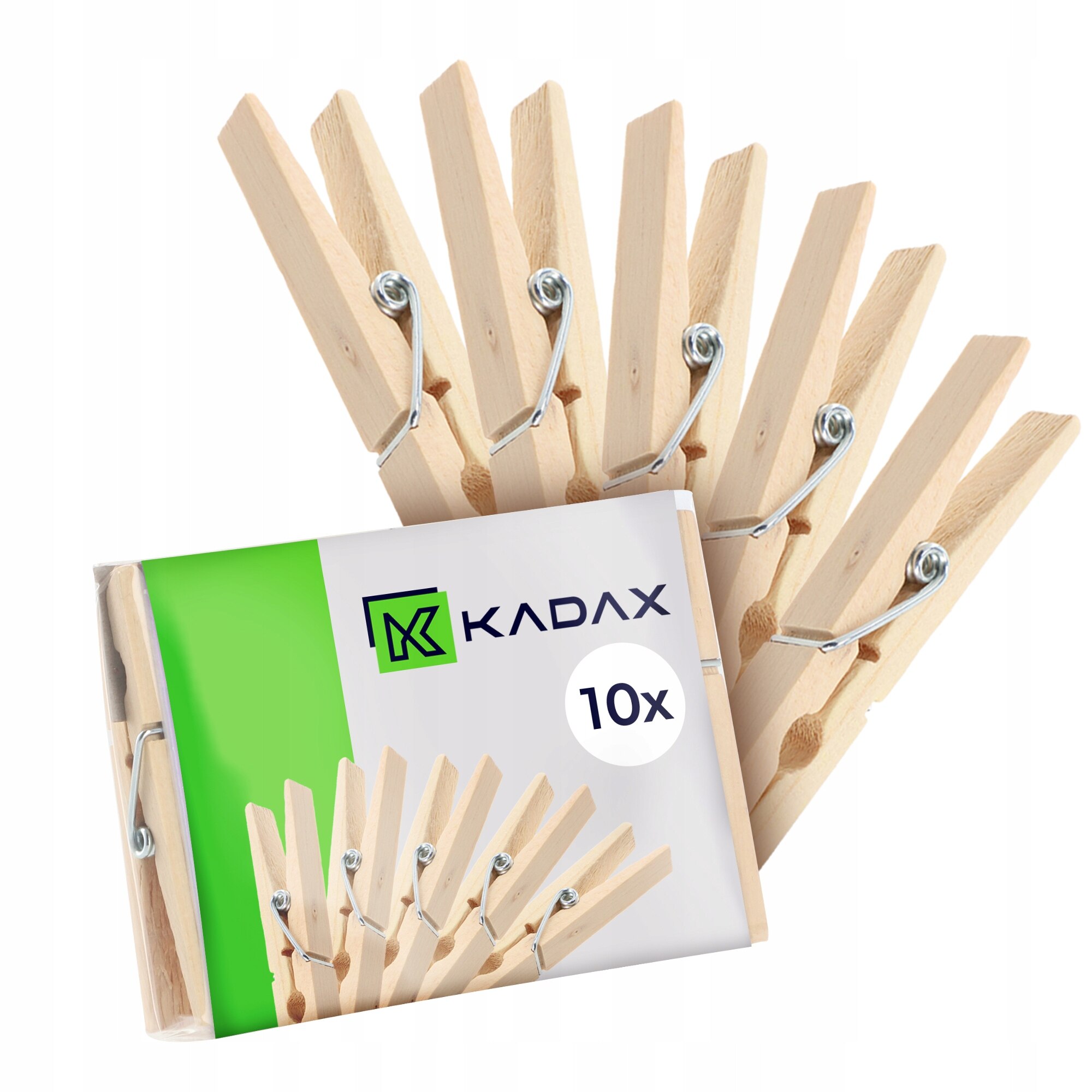 Set 10 carlige rufe, Kadax, Lemn, Natural - eMAG.ro