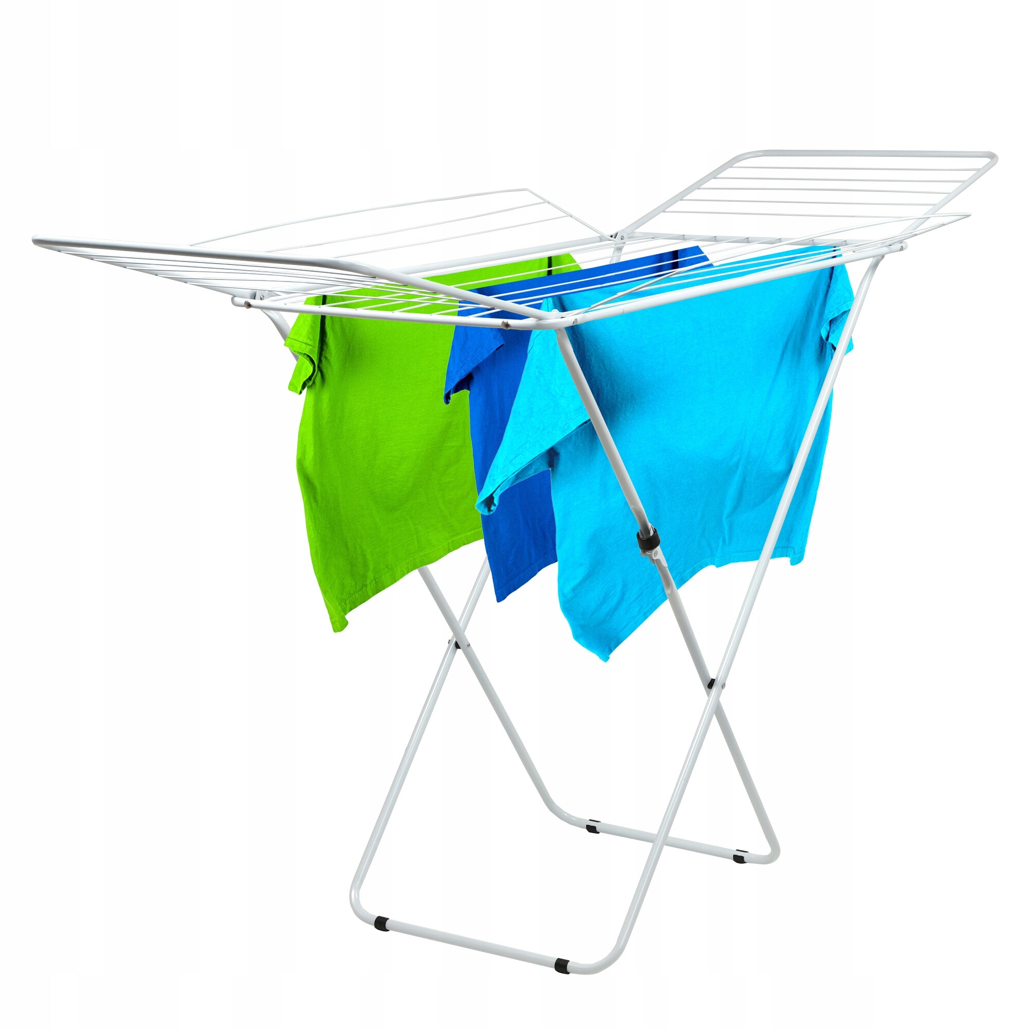 Uscator pliabil pentru rufe/lenjerie, Otel/Plastic, Alb/Negru, 23 Kg ...