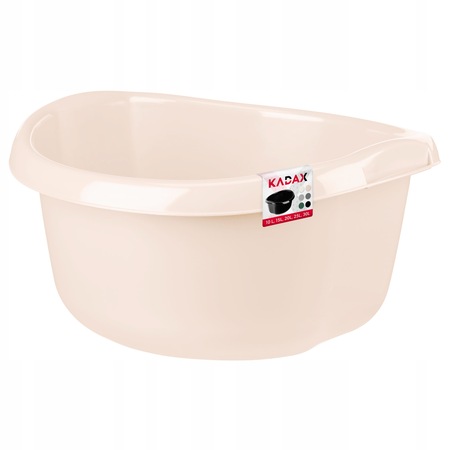 Lighean rufe, KADAX, Plastic, 20 l, Crem - eMAG.ro