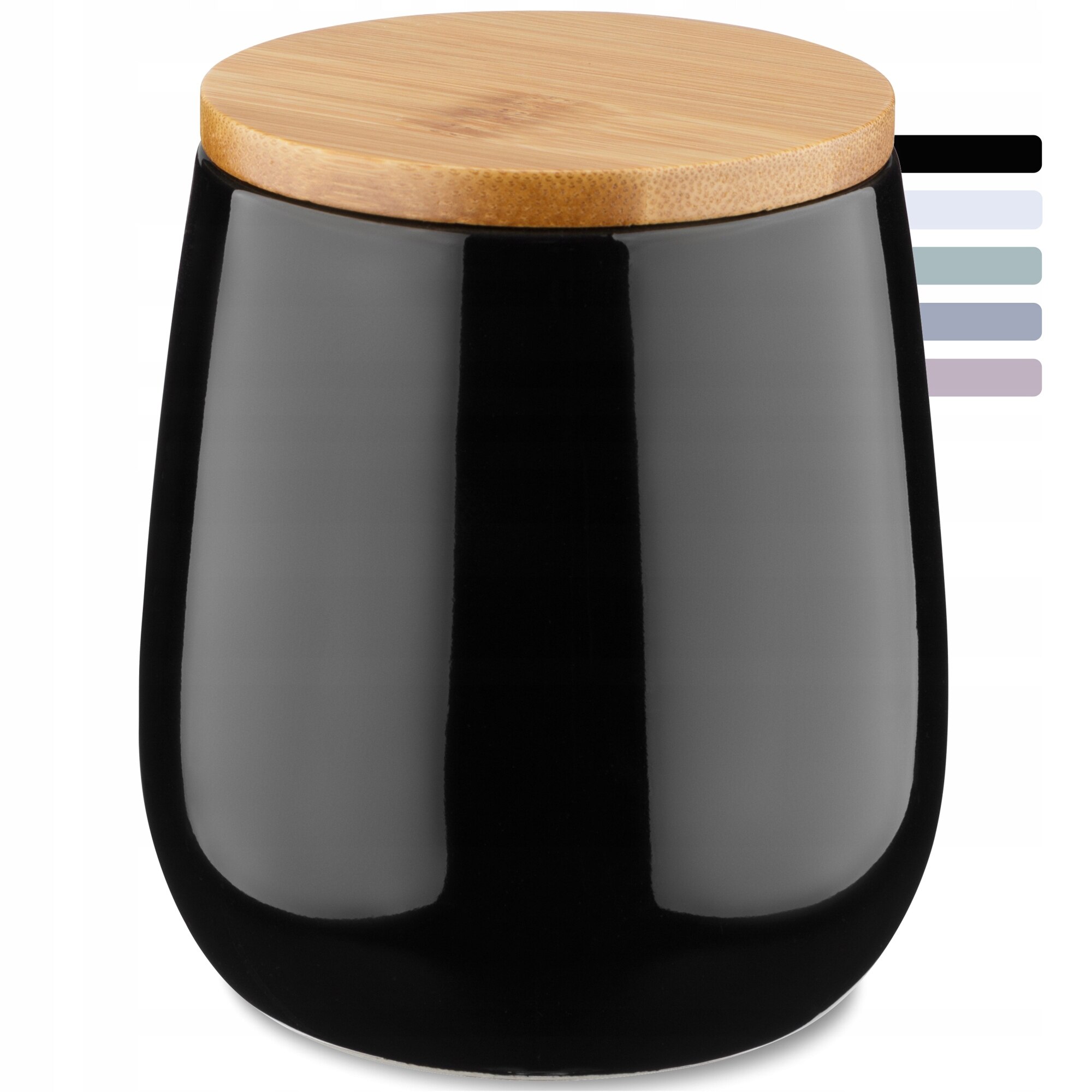 Recipient baie, Kadax, Ceramica, Negru - eMAG.ro