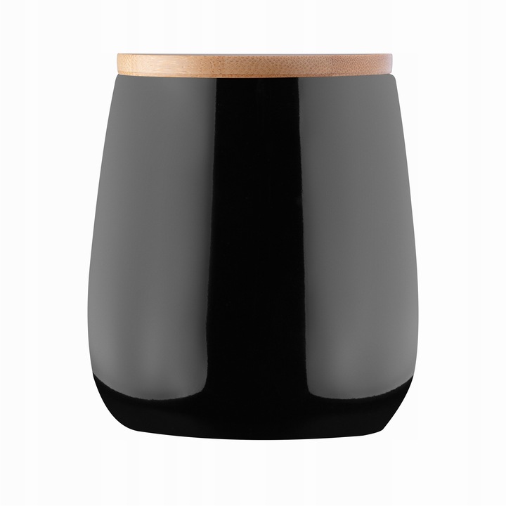 Recipient baie, Kadax, Ceramica, Negru - eMAG.ro