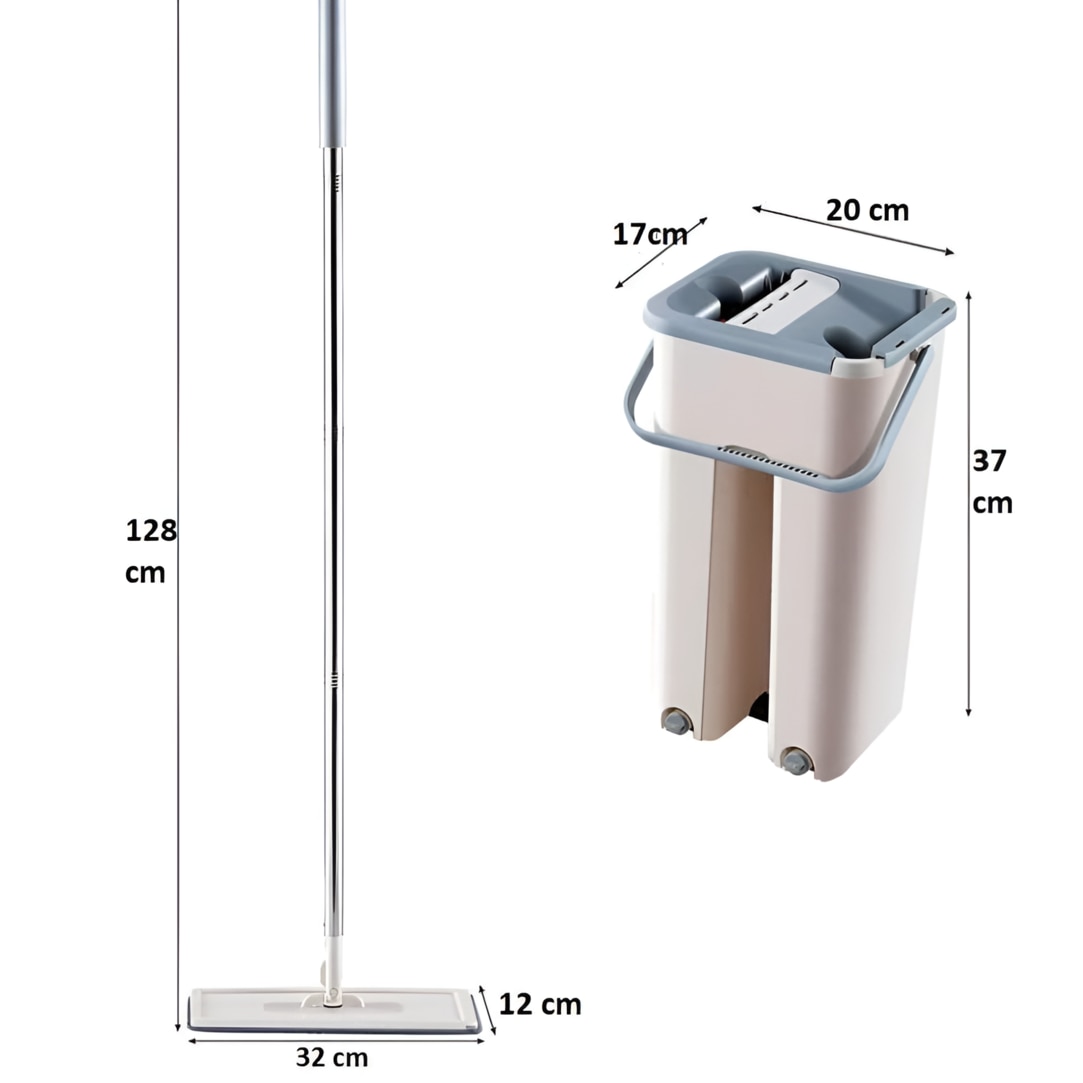 Set galeata cu storcator si 2 rezerve mop pentru curatenie, E-manor ...