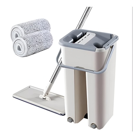 Set galeata cu storcator si 2 rezerve mop pentru curatenie, E-manor ...