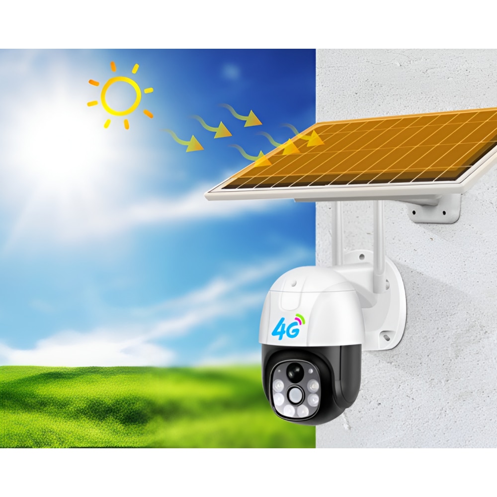 Camera Supraveghere video cu SIM, conexiune 4G, 5MP 2048 x 1536, Panou ...