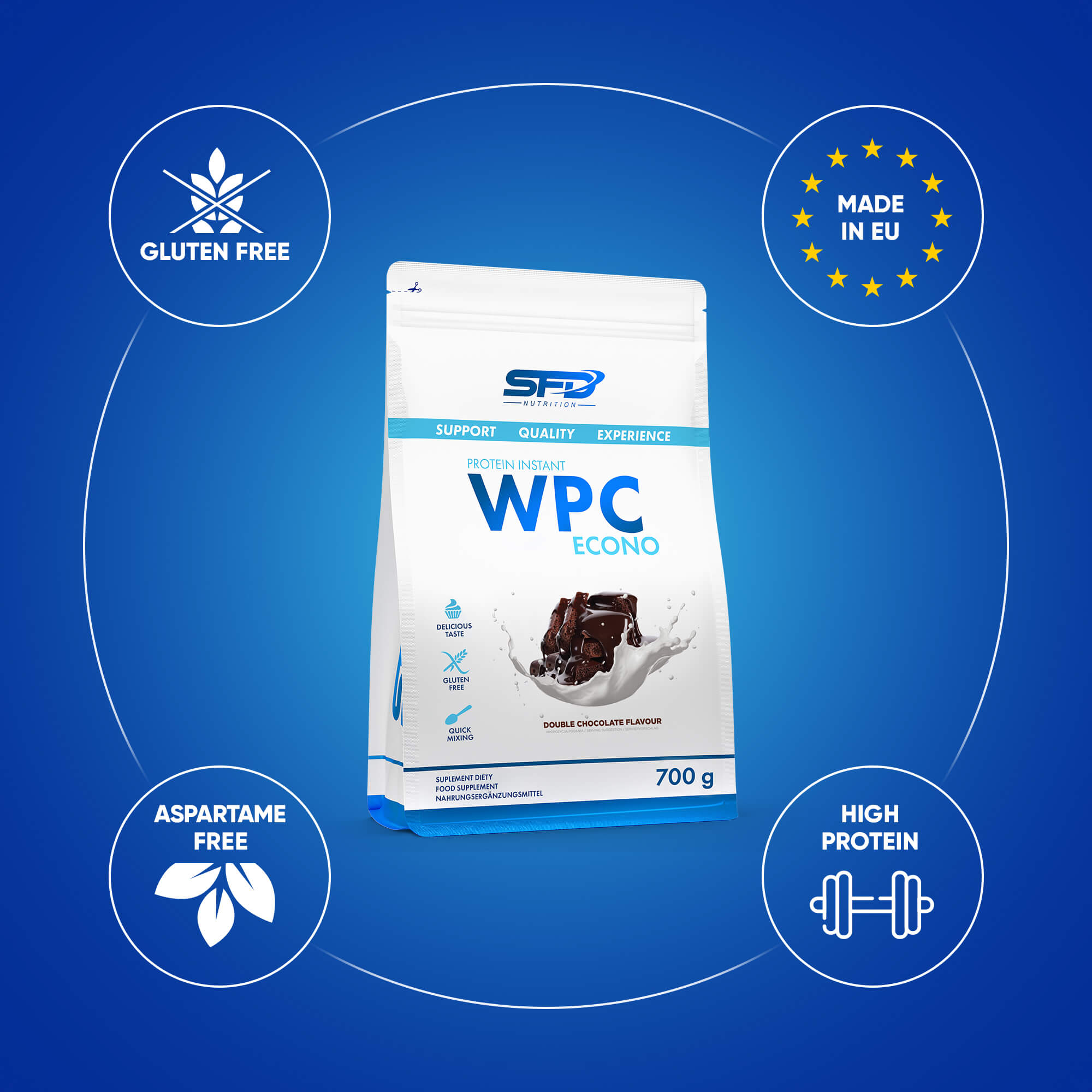 Proteina SFD WPC Protein Econo 700 Ciocolata dubla - eMAG.ro