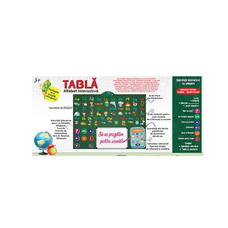 Joc educativ Mini Tabla cu alfabetul Romanesc, ATU-087135 - eMAG.ro