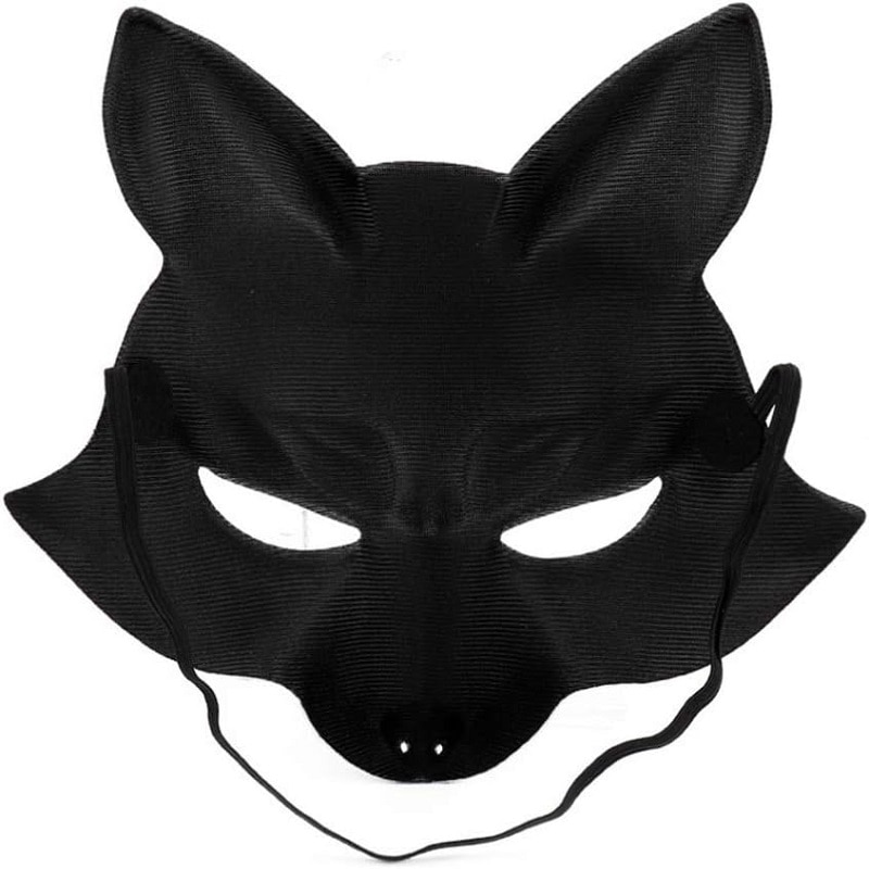 Masca de Halloween, Sunmostar, Model Lup, EVA, Negru/Albastru - eMAG.ro