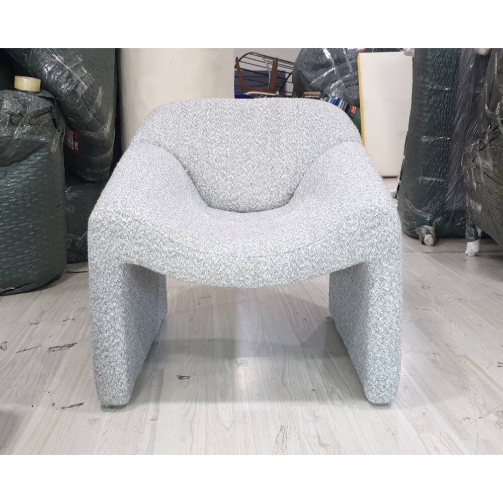Кресло Грейс, Кадифе, Сив, 80х80см - eMAG.bg