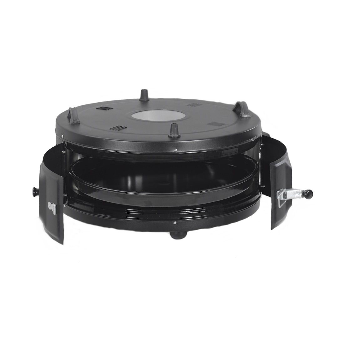 Cuptor rotund Zilan ZLN8917 Negru, putere 1200W, diametru 45 cm - eMAG.ro