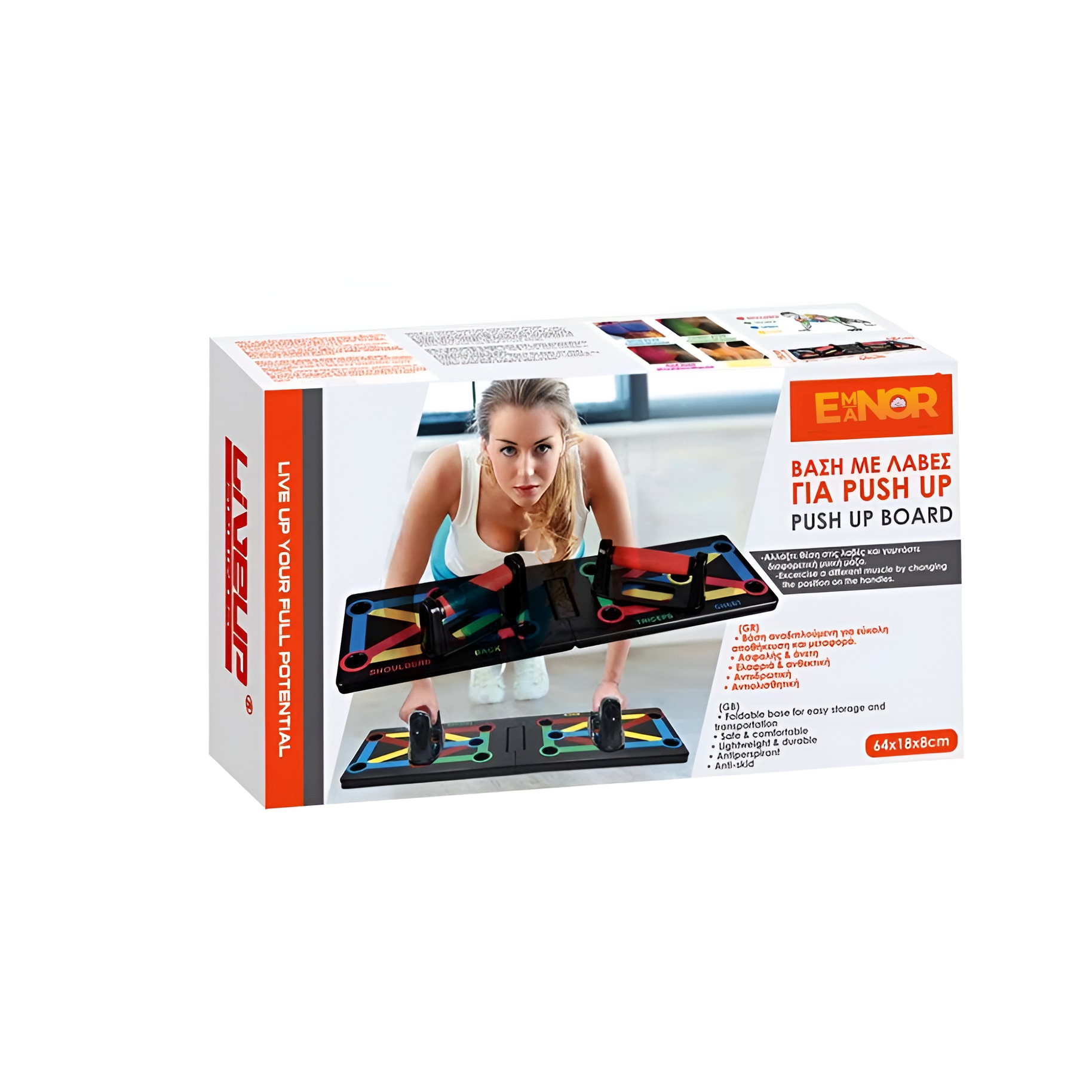 Placa pentru Flotari cu Manere Pe Baza de Culori pentru Antrenamentul ...