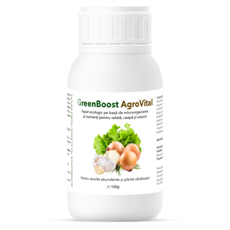 Biostimulator pe baza de microorganisme si nutrienti pentru salata, ceapa si usturoi, GreenBoost ...