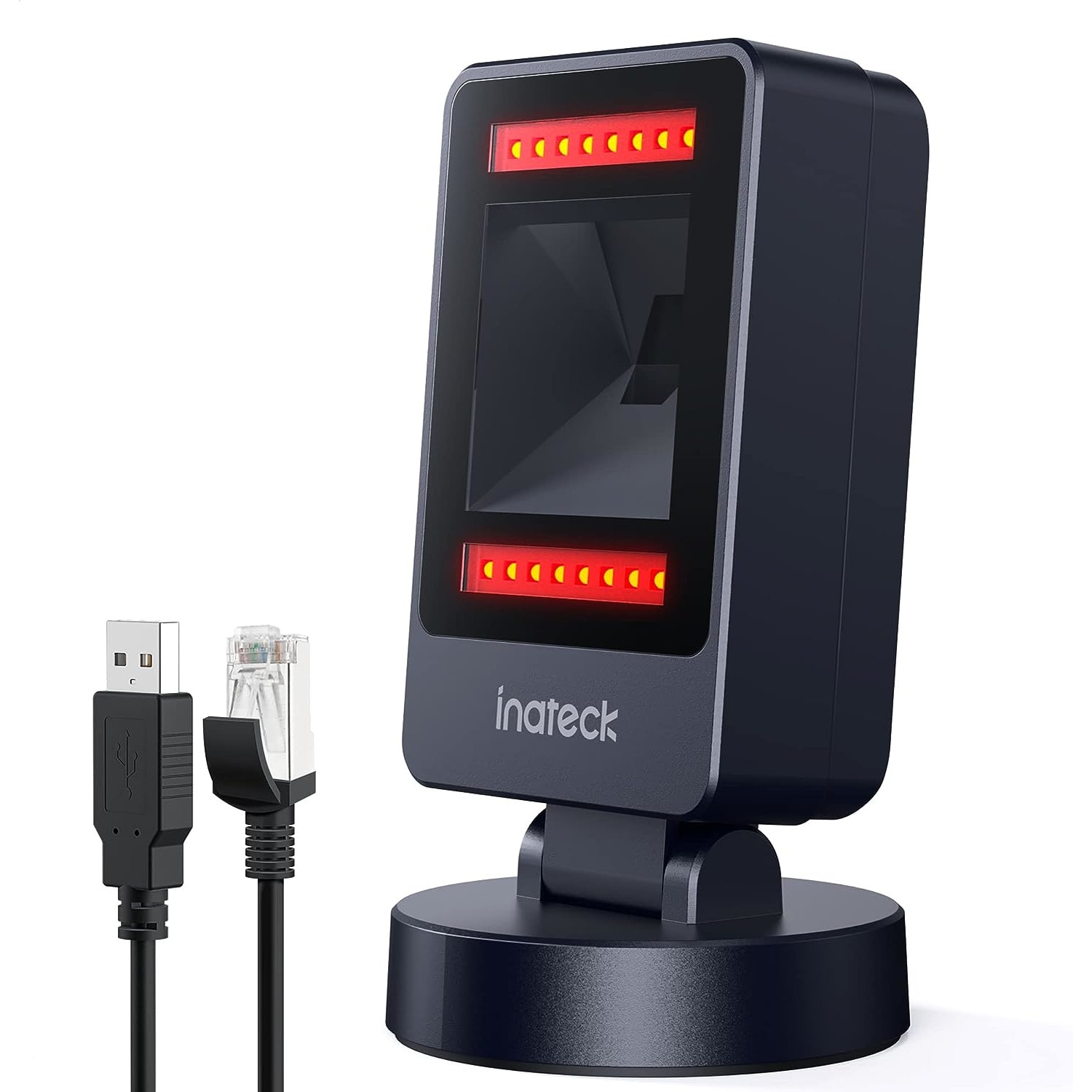 Cititor de coduri de bare omnidirectional stationar 1D/2D Inateck - eMAG.ro