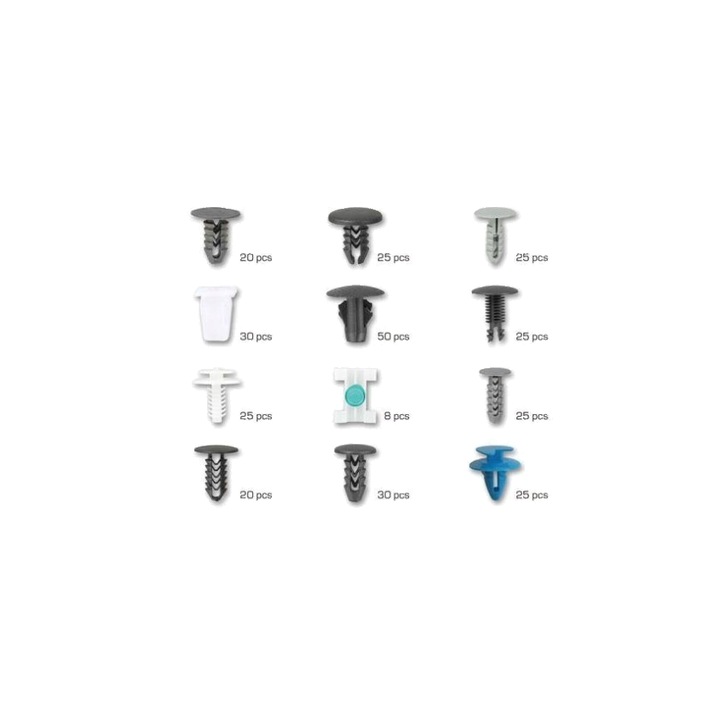 Set cleme auto, clipsuri fixare plastice auto, 308 piesse, Asta - eMAG.ro