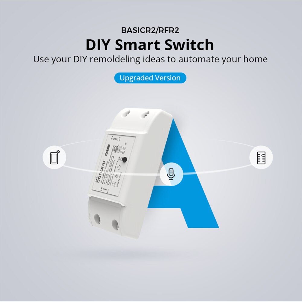 Switch Wireless Sonoff, cu telecomanda, control din telefon - eMAG.ro